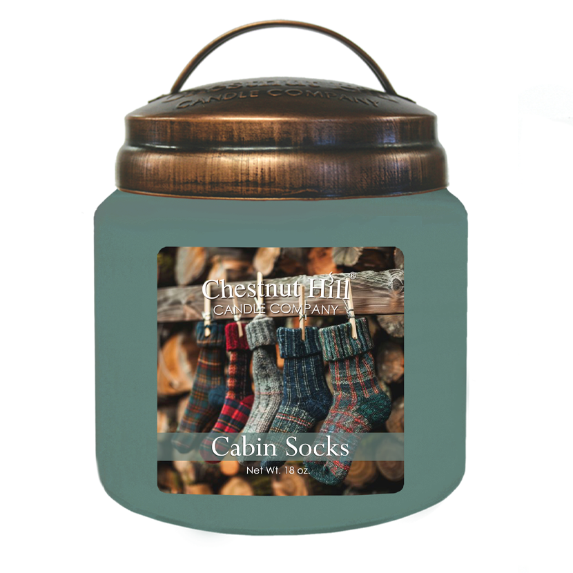 Cabin Socks – 2 Wick 18 oz Soy Candle – Brown Sugar and Pistachio Scen ...